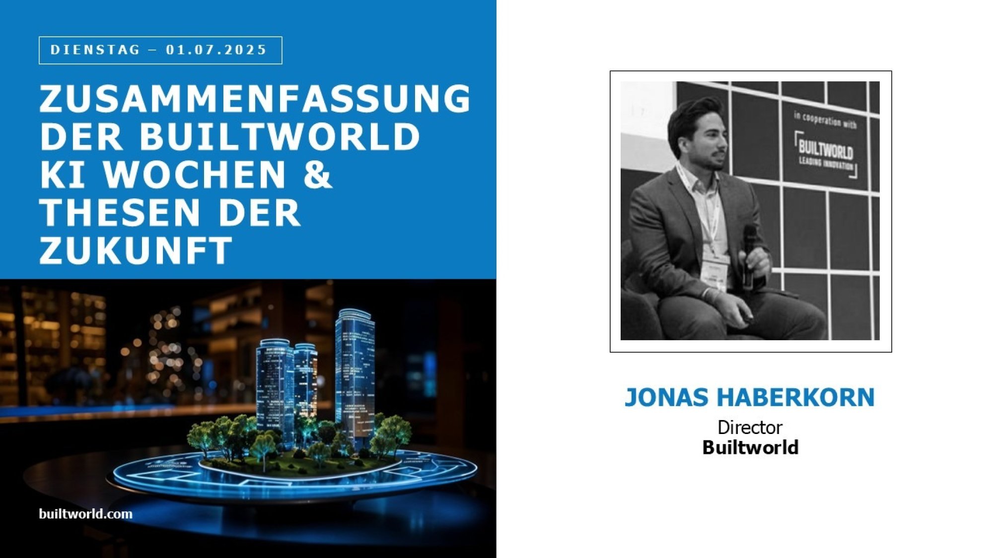 BUILTWORLD - Corporate Artificial Intelligence - Zusammenfassung der Builtworld KI Wochen ...